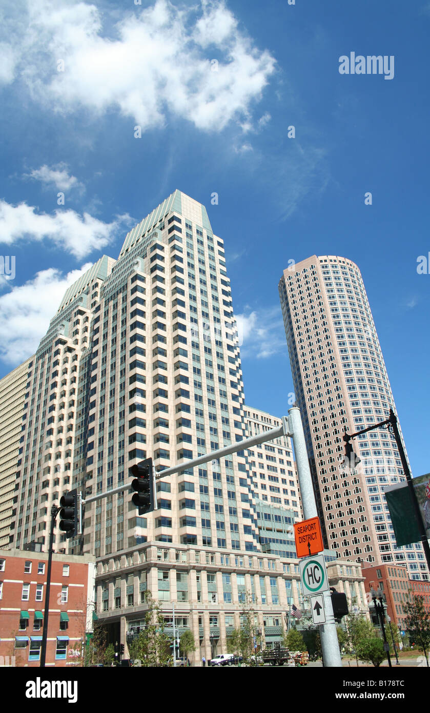 Downtown Boston Office Buildings Stock Photo - Alamy