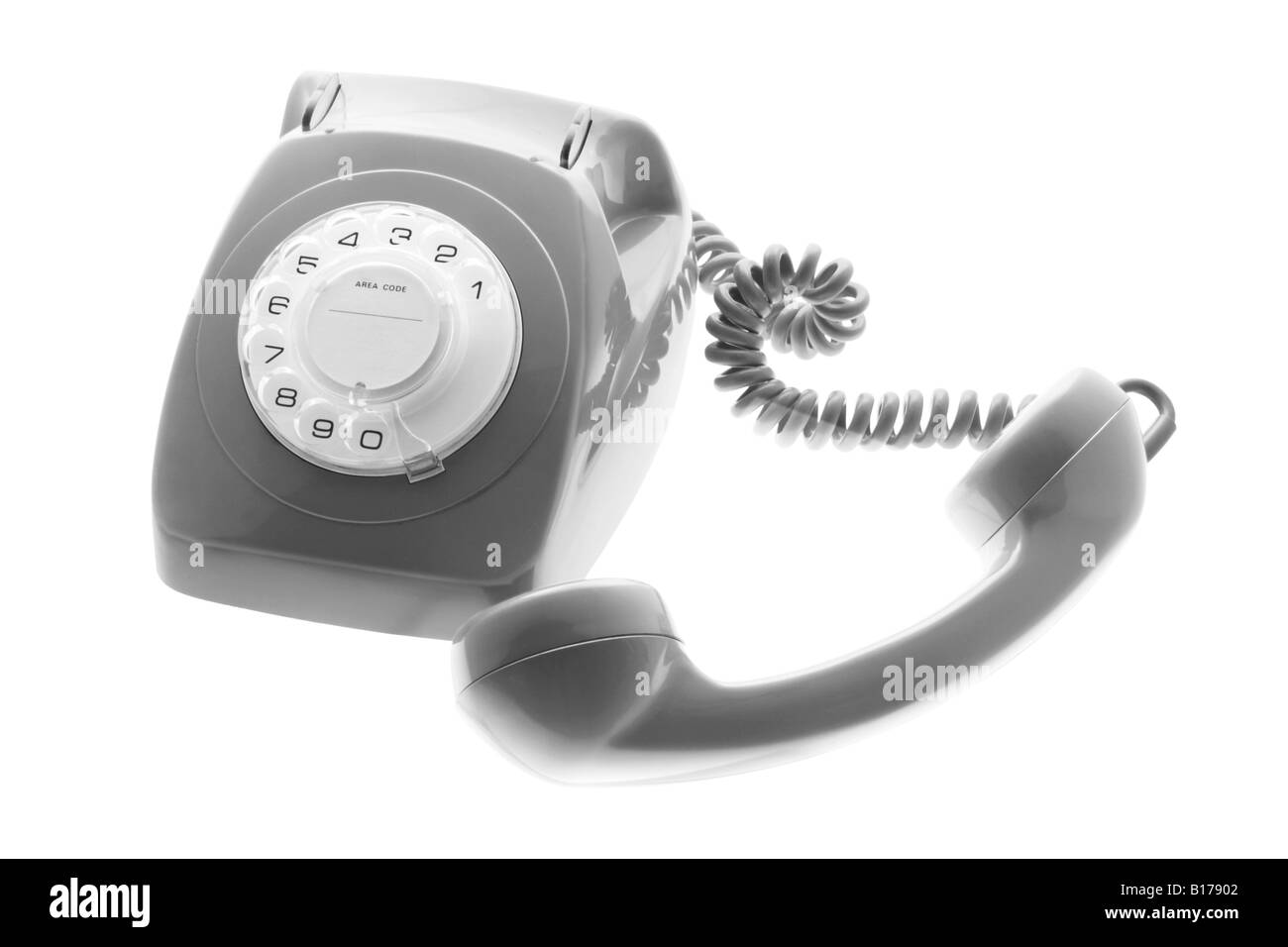 Dial telephone receiver Black and White Stock Photos & Images - Alamy