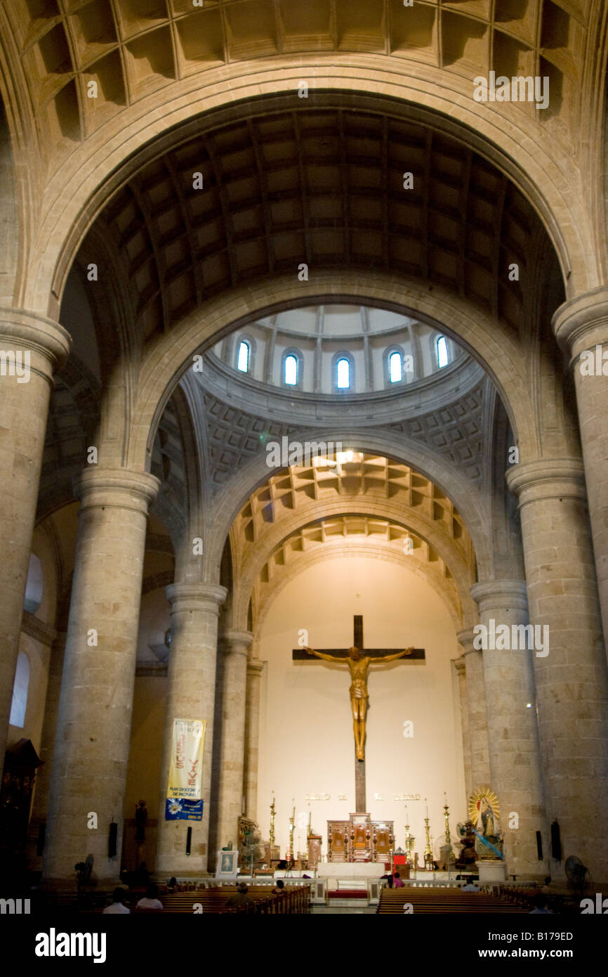 Cathedral de San Ildefonso Merida capital of the Yucatan state Mexico ...