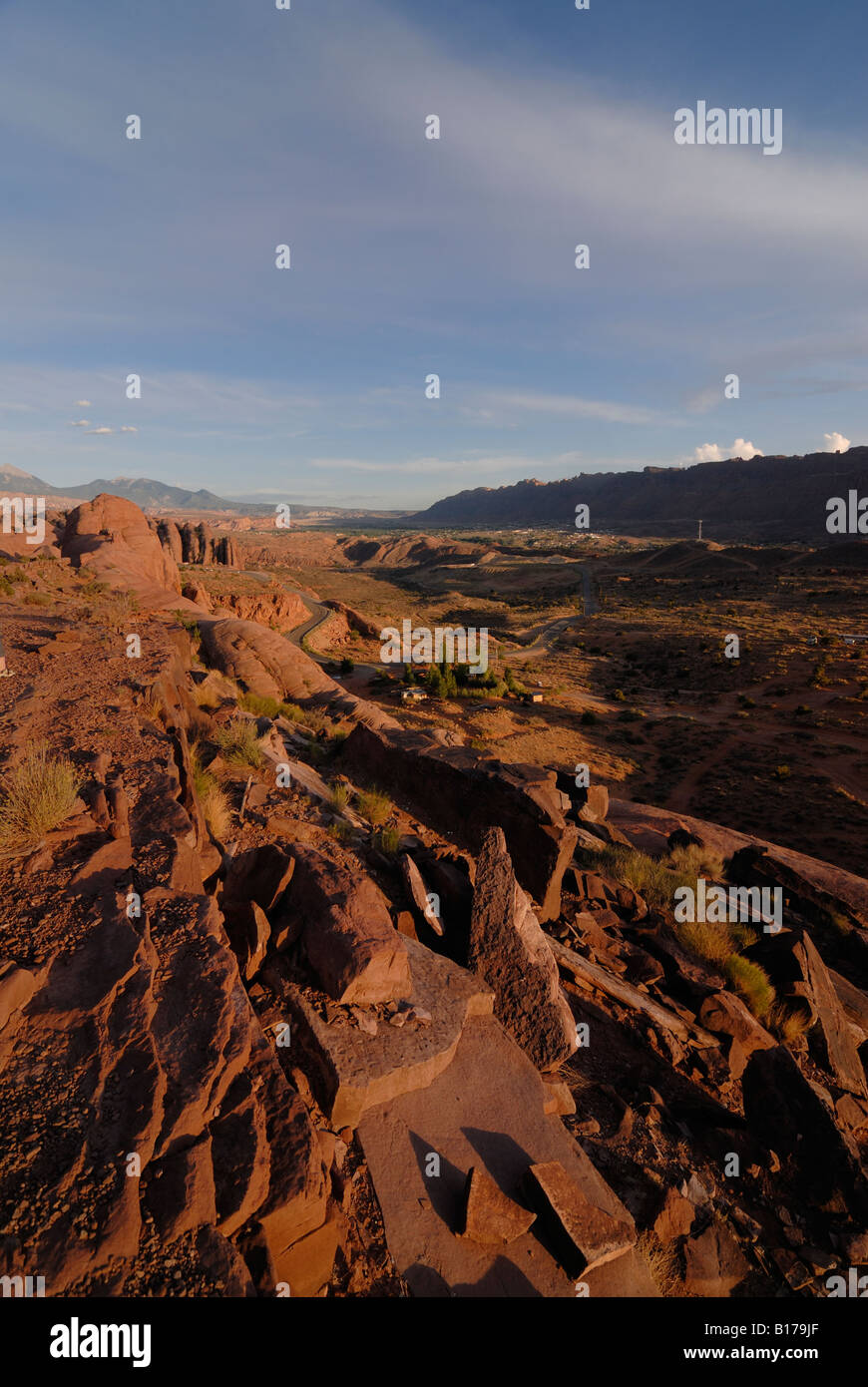 Lookout for the valley of Moab Utah USA Stock Photo - Alamy