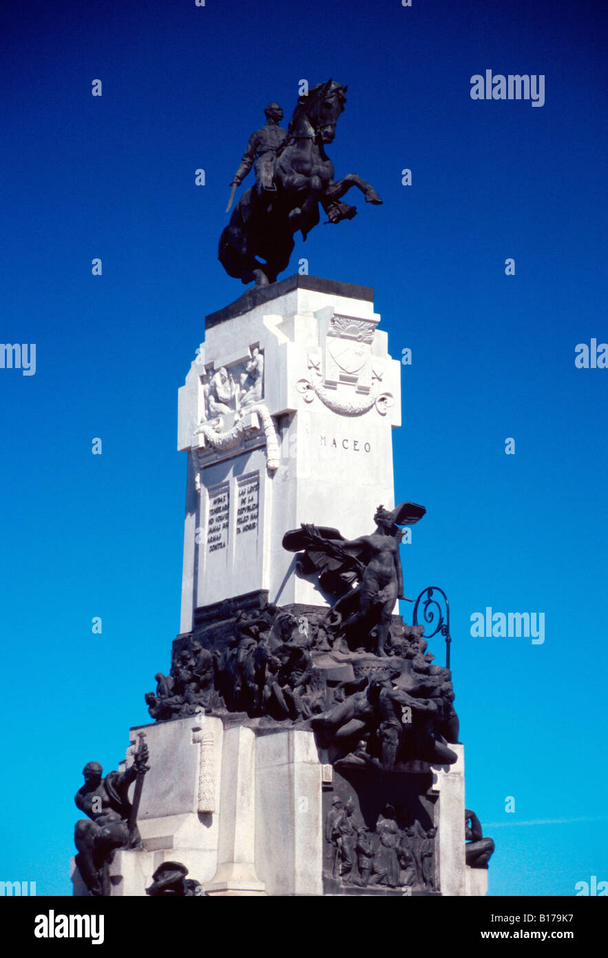 Monument to Antonio Maceo Cuban general who fought Spanish rule of the ...