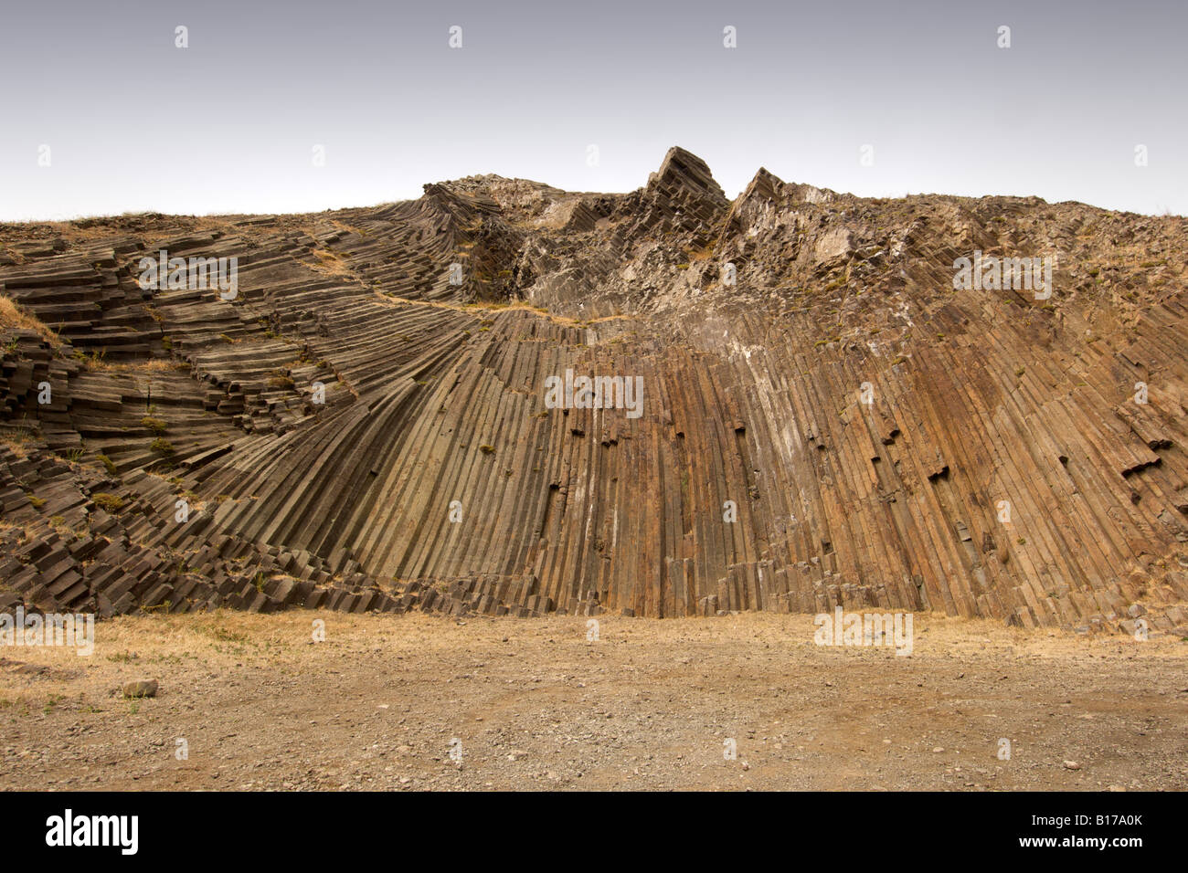 Pentagonal rock extrusions on Pico de Ana Ferreira on the Portuguese ...
