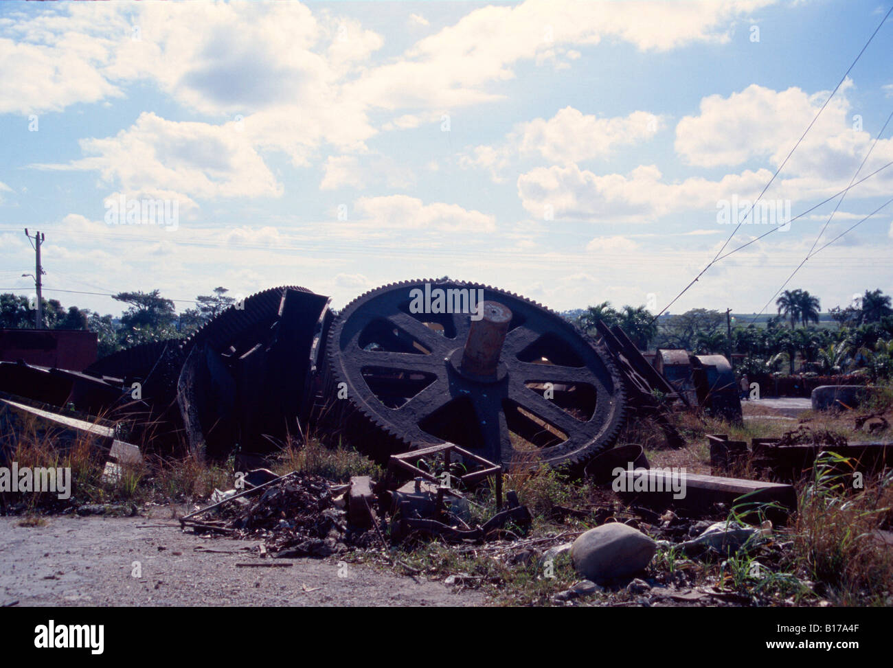 Abandon sugar cane factories in Havana Cuba Stock Photo - Alamy