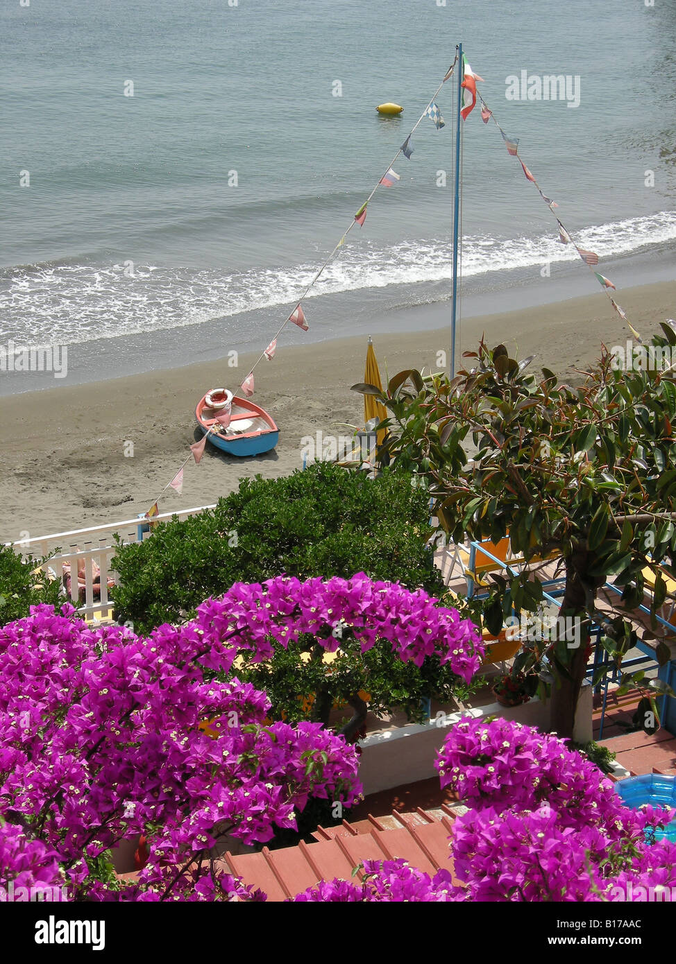 Beach in Posillipo street - Napoli Campania South taly Stock Photo - Alamy