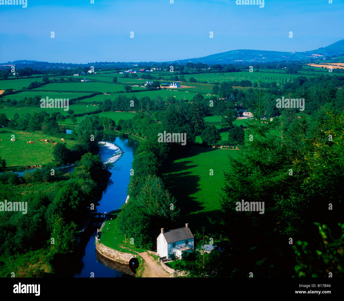 River Barrow, County Kilkenny, Ireland, near Graiguenamanagh Stock ...