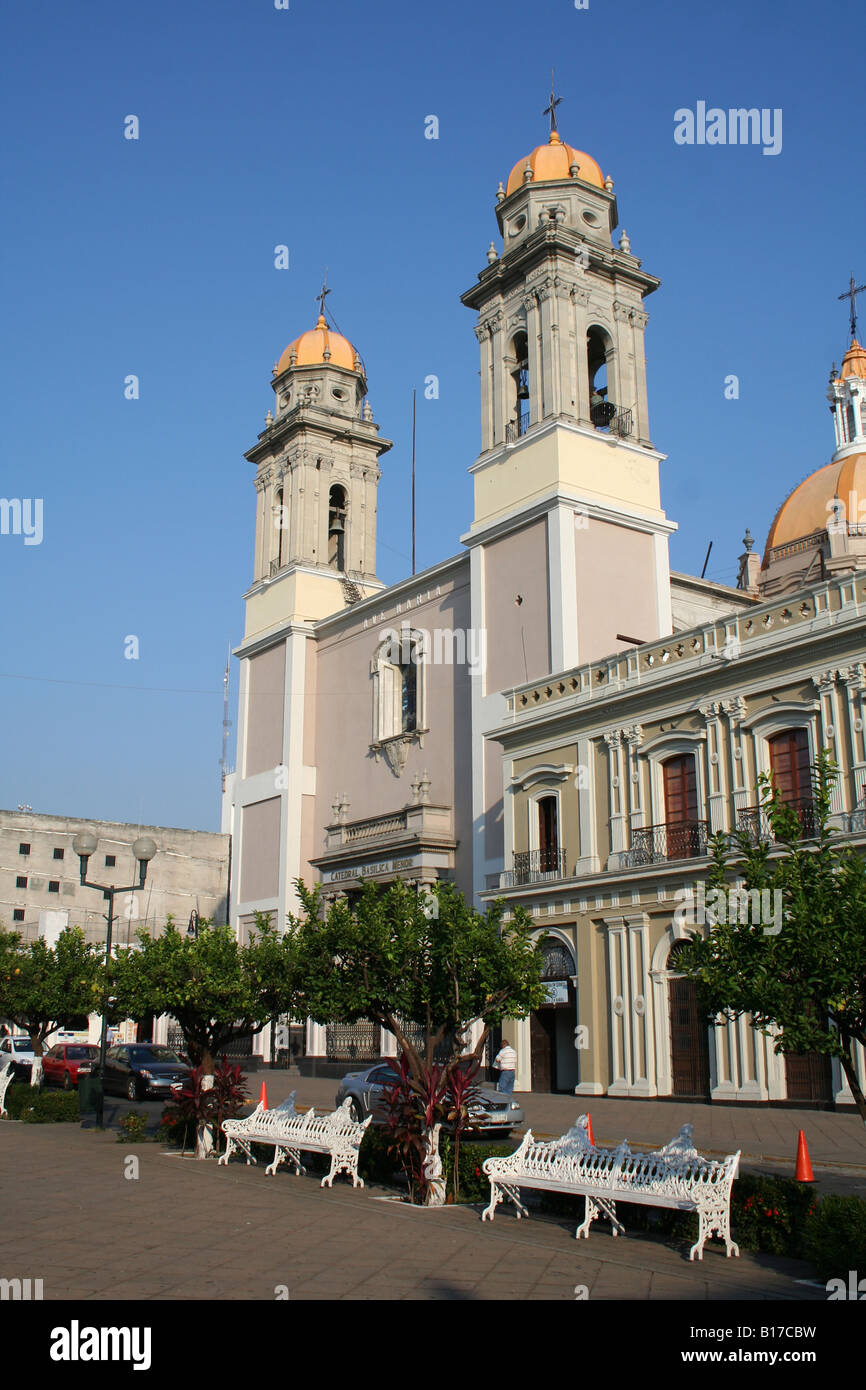 Old catholic cathedral in Colima Mexico Stock Photo - Alamy