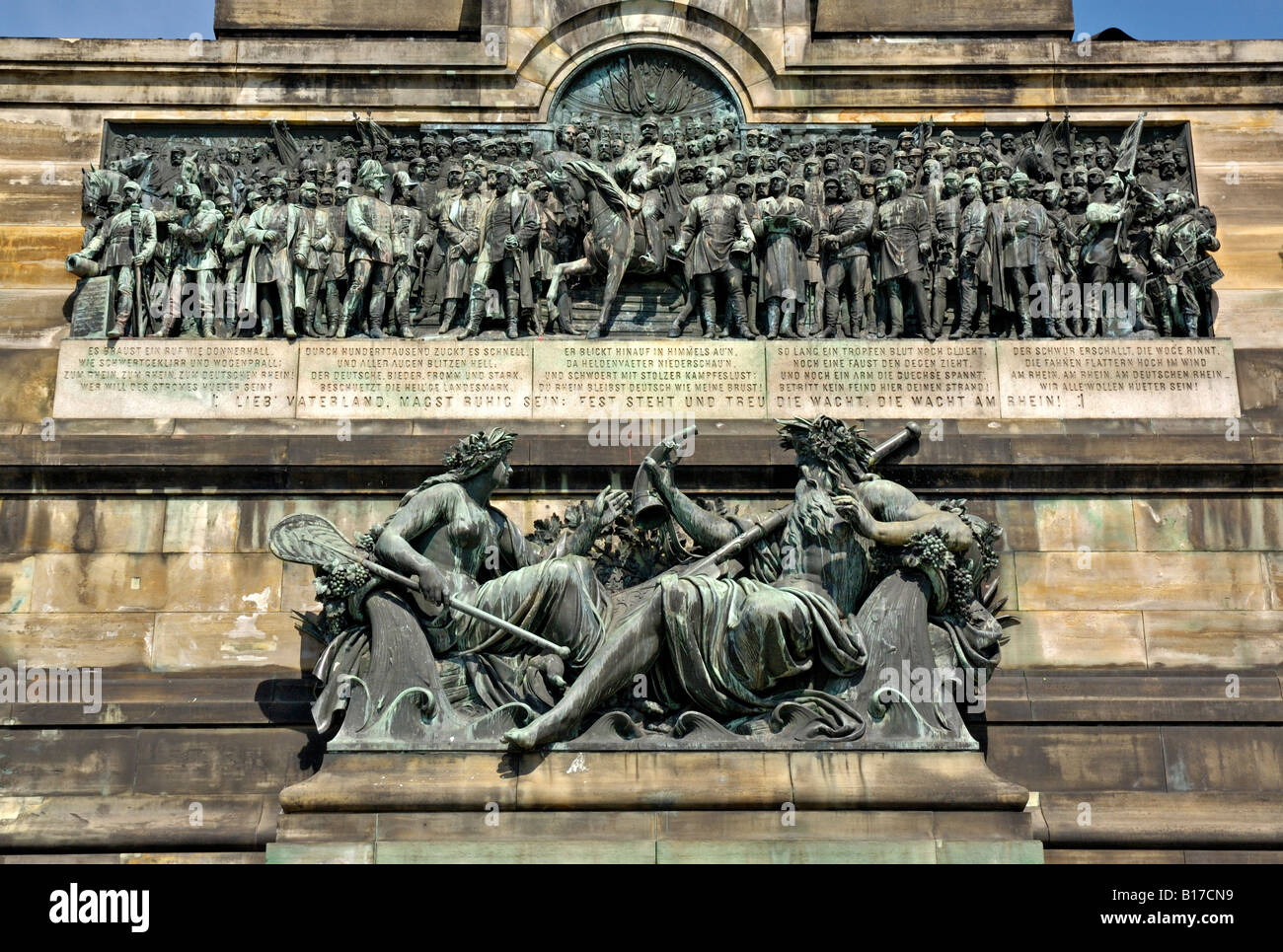 Niederwald denkmal monument near Rüdesheim, Germany Stock Photo - Alamy