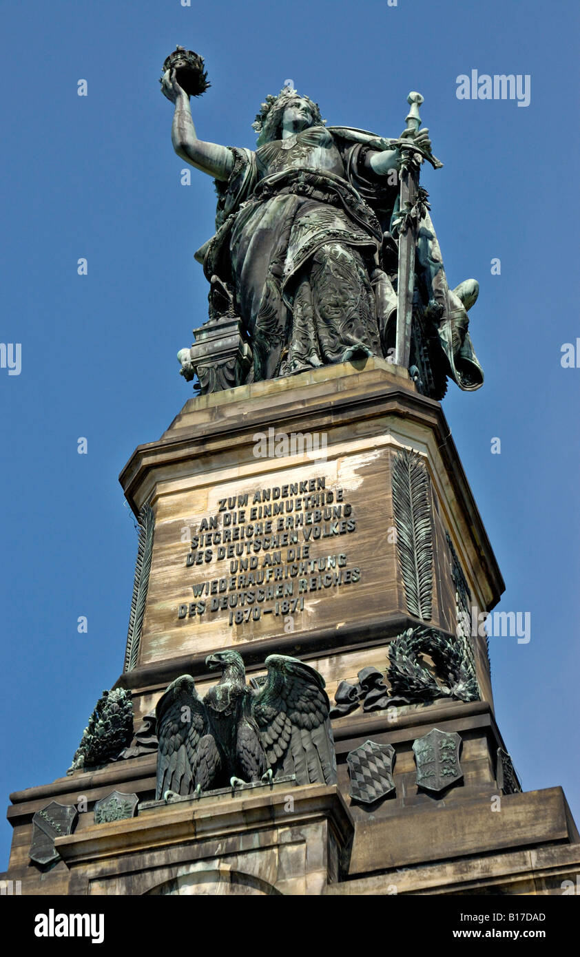 Statue Germania Niederwalddenkmal Niederwald Monument High Resolution ...