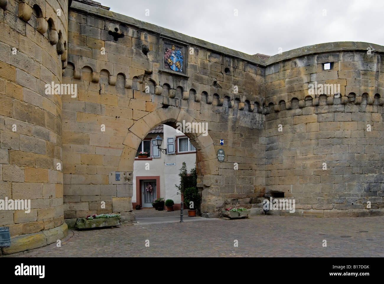 Town Wall Gateway Stock Photo - Alamy