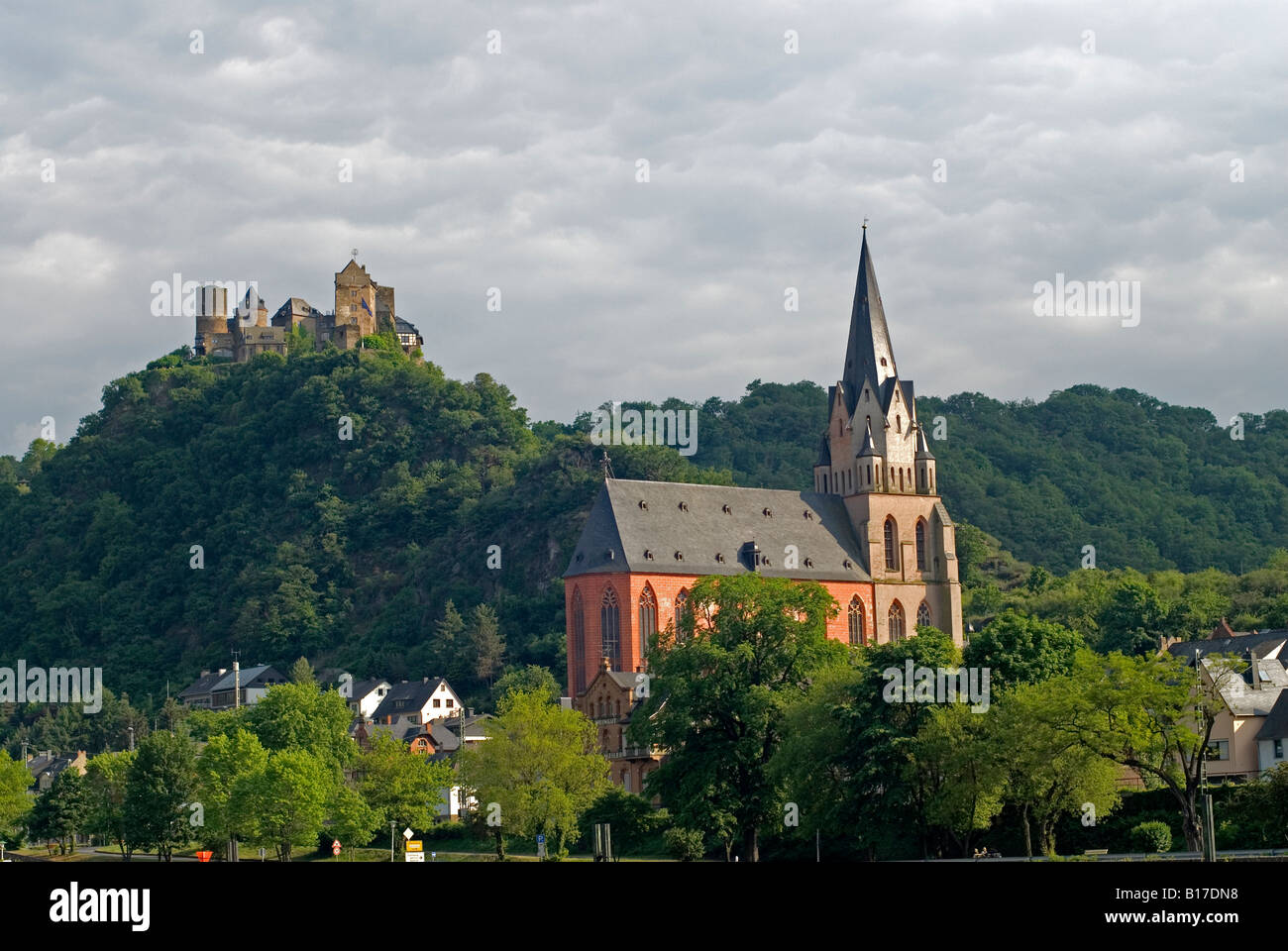 Rheinland Red Church Stock Photo - Alamy
