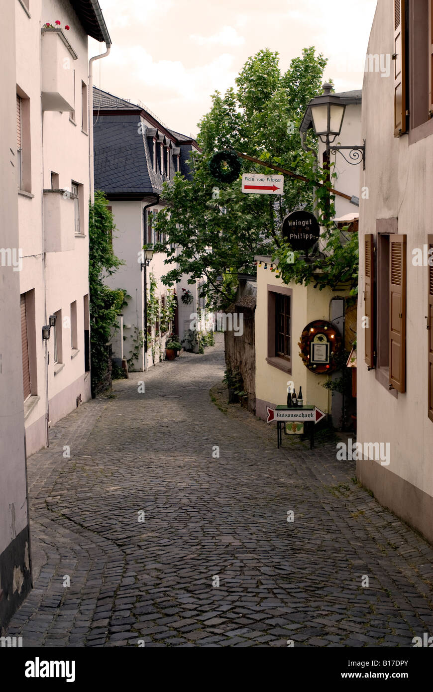 Rudesheim Old Town Stock Photo - Alamy