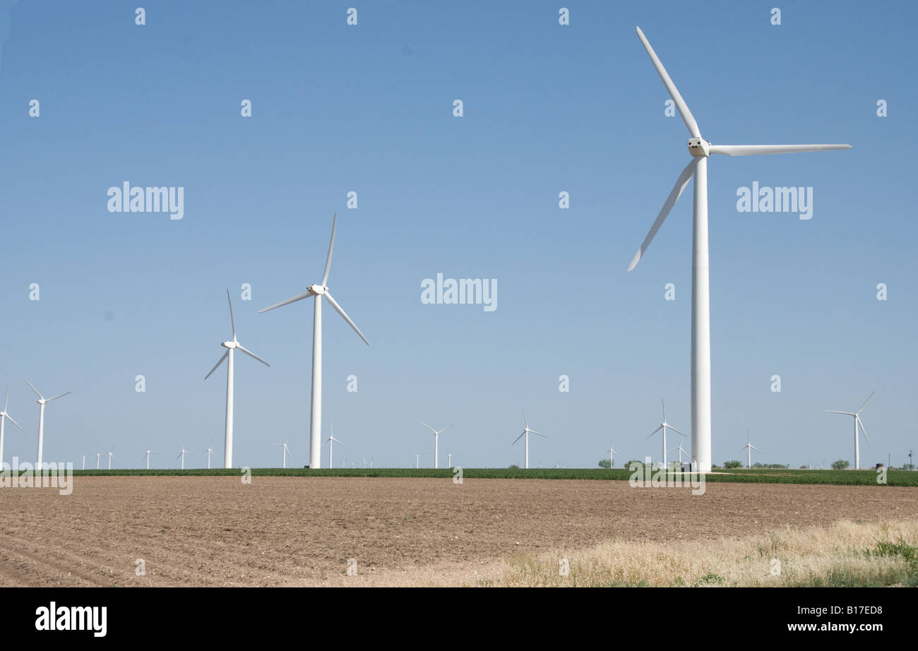 Field of Wind Turbines Stock Photo - Alamy