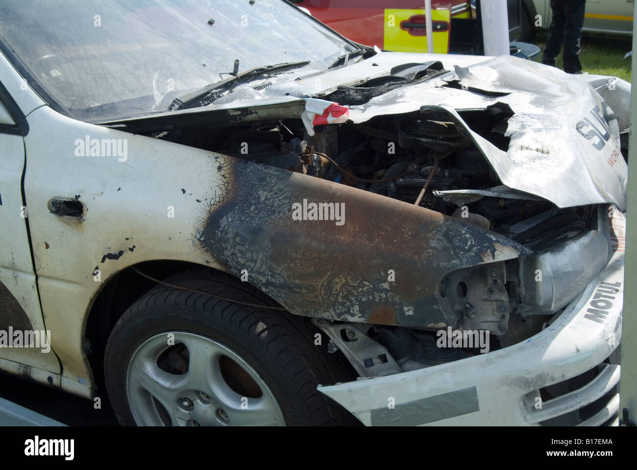 car engine fire burnt out burning insurance fired fraud set on fire ...