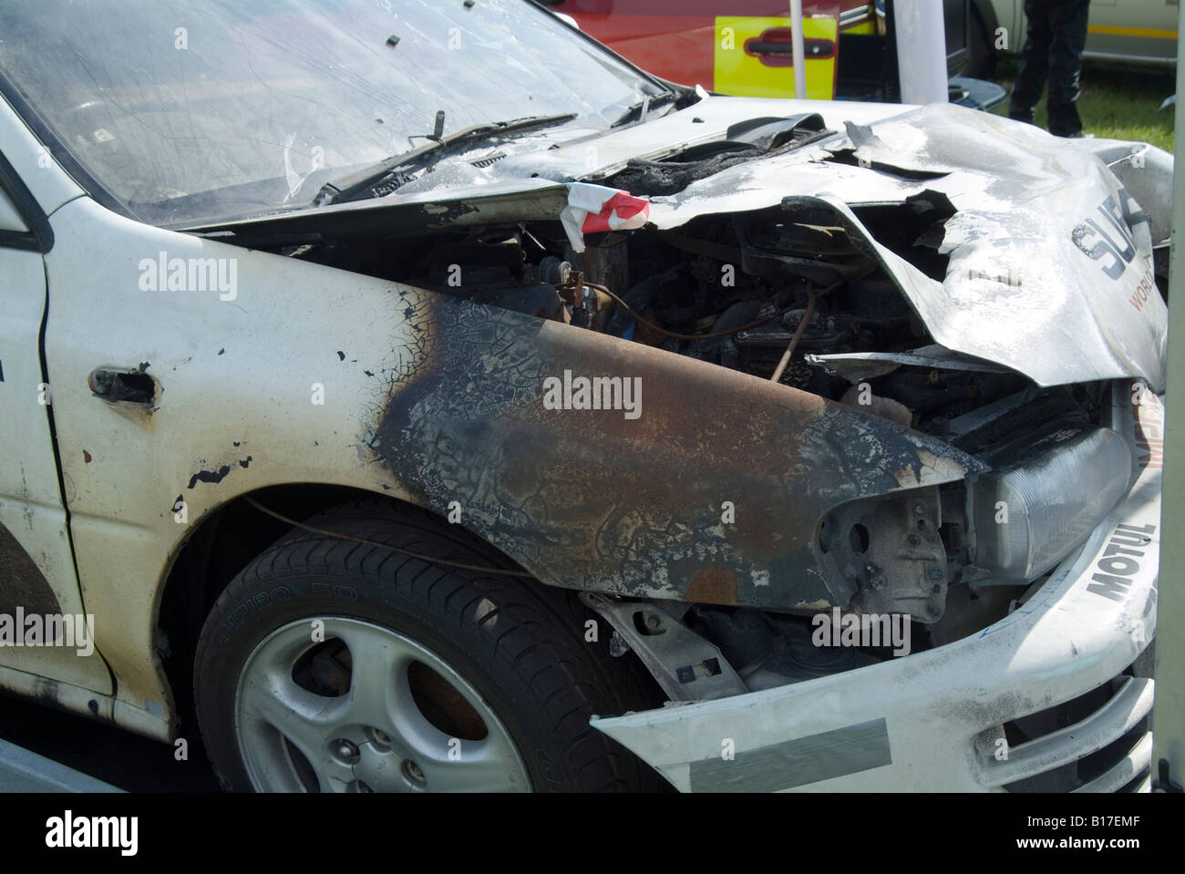 car engine fire burnt out burning insurance fired fraud set on fire ...