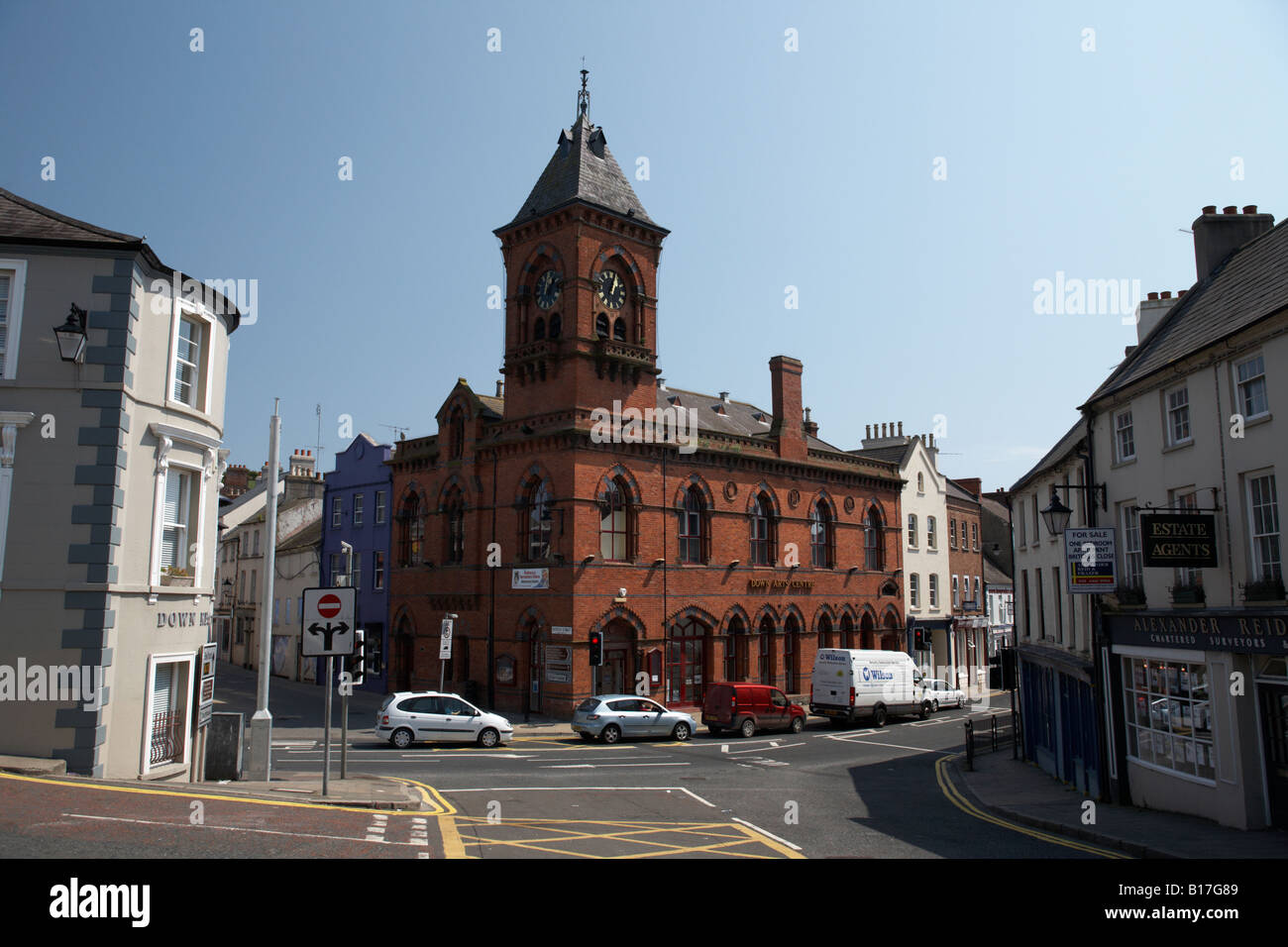 the down arts centre in the old town hall in the town centre of ...