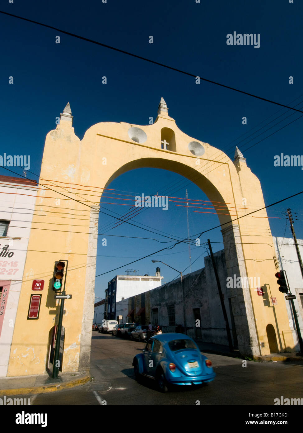 Gateway leading out of Merida capital of the Yucatan state Mexico The ...