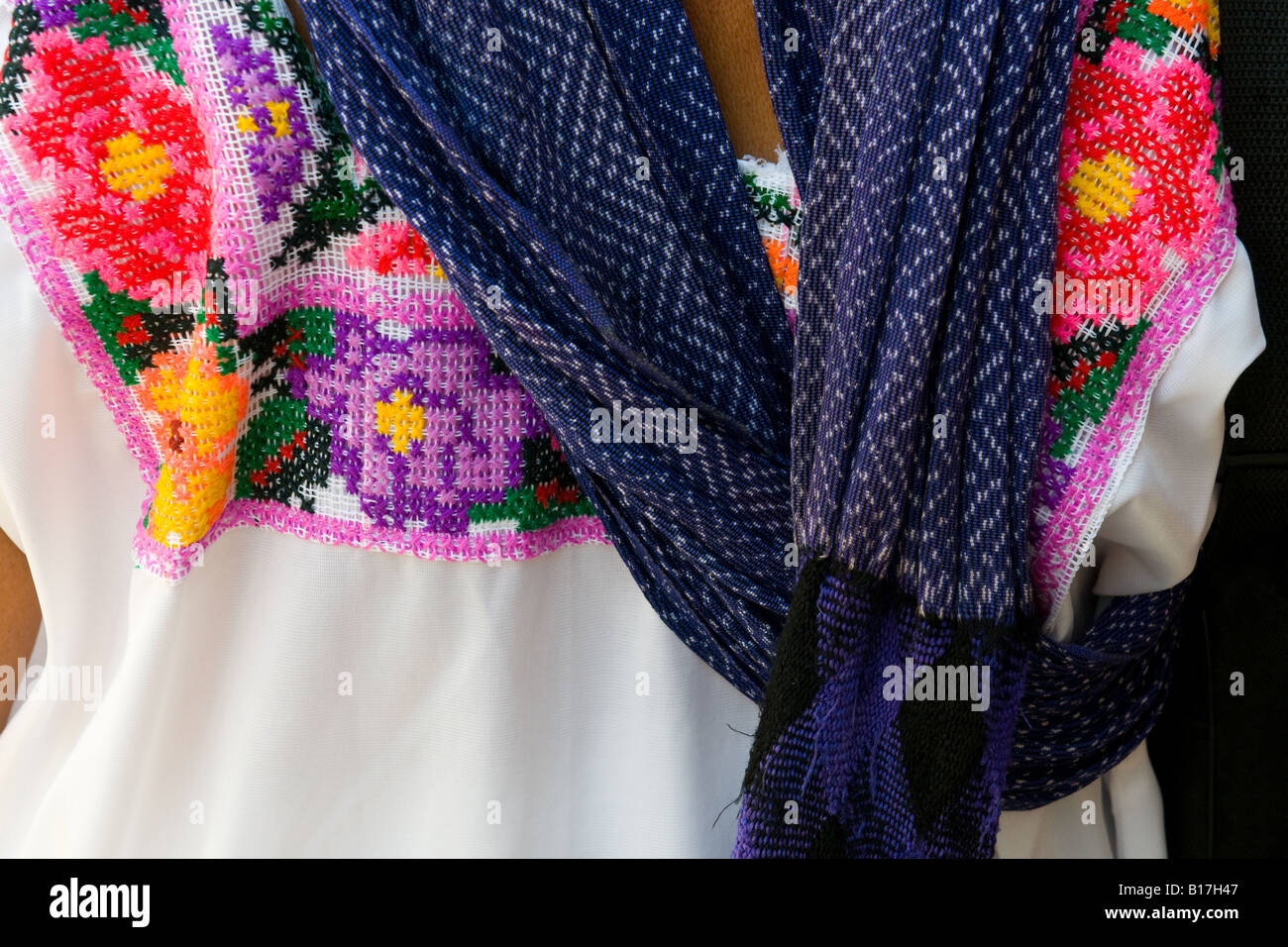 Traditional Mayan dress in Merida capital of the Yucatan state Mexico ...