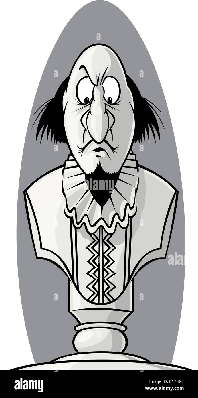 Shakespeare cartoon hi-res stock photography and images - Alamy