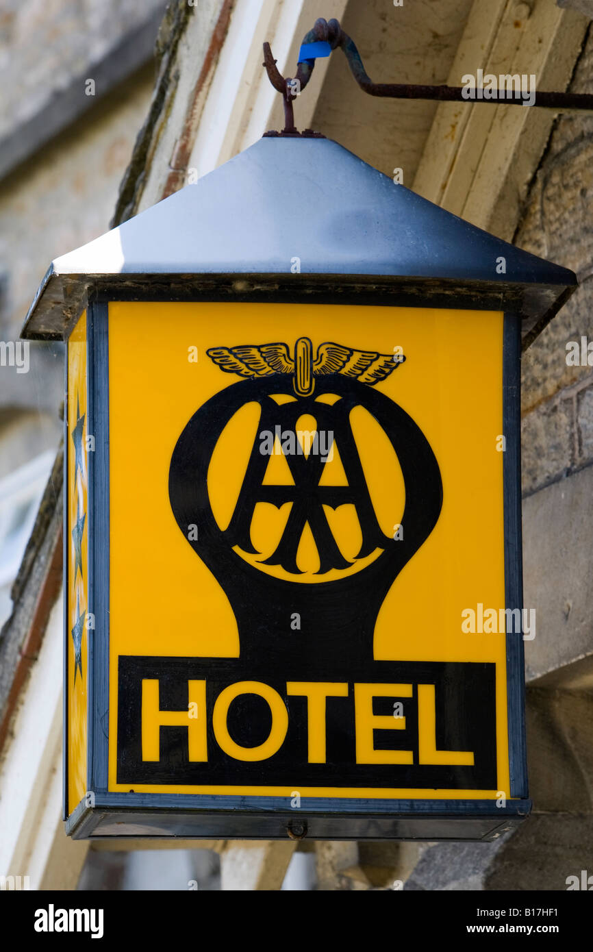 Old aa hotel sign hi-res stock photography and images - Alamy