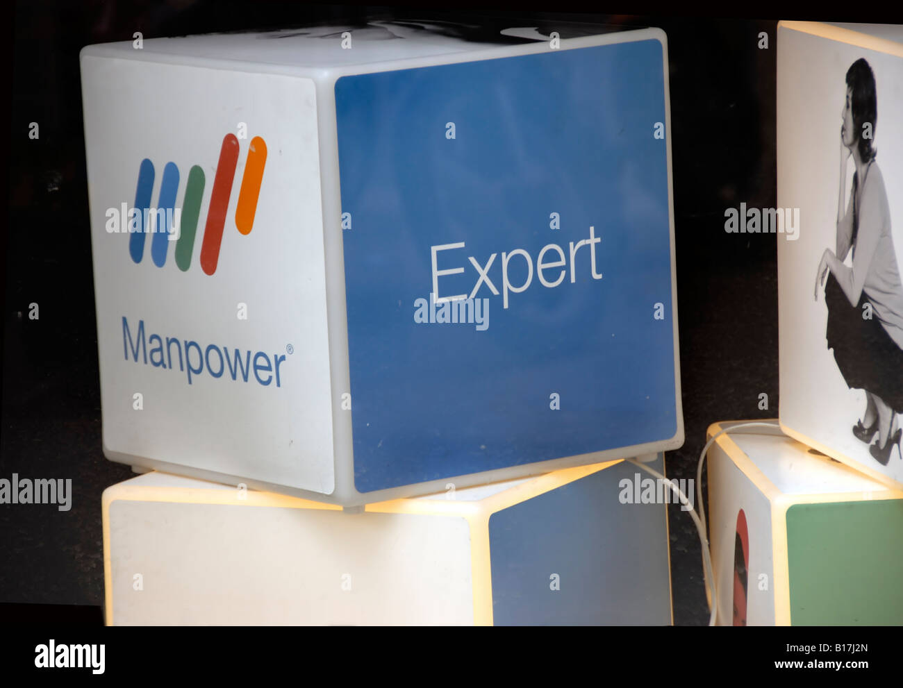 Manpower business sign logo hi-res stock photography and images - Alamy