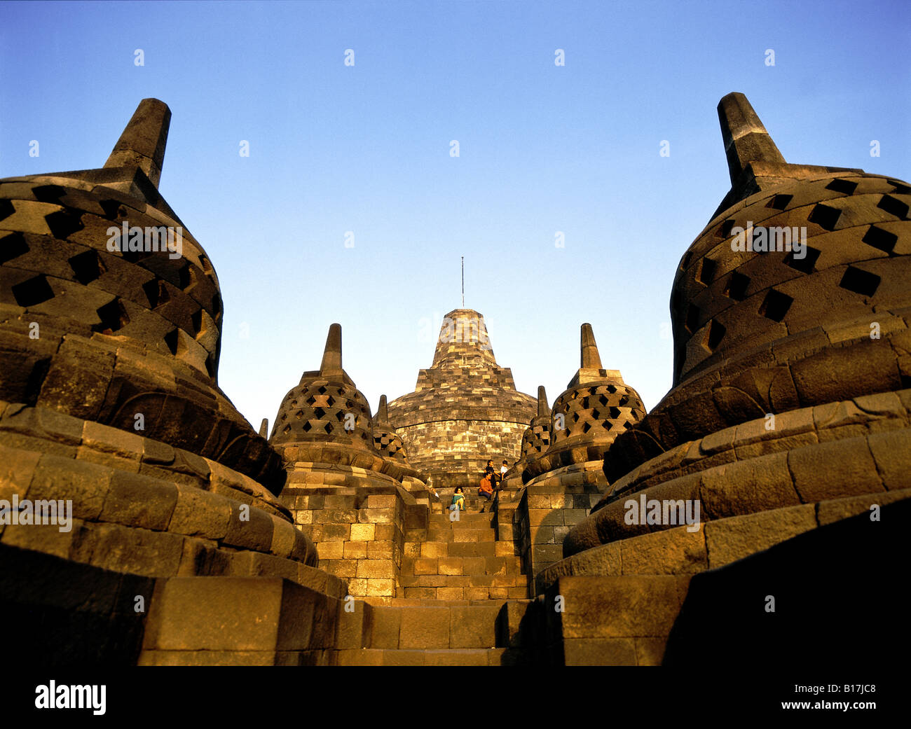 Buddhist stupa at Borobudur Java Indonesia Stock Photo - Alamy