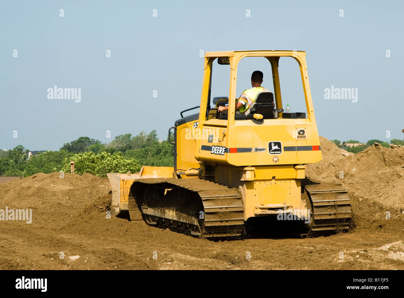 earthmoving equipment at work on a consturction site Stock Photo - Alamy