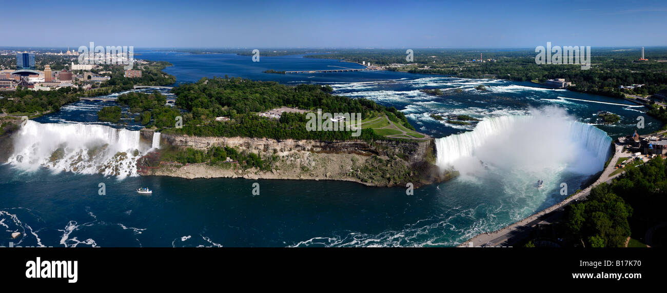 Panoramic view of Niagara Falls Stock Photo - Alamy