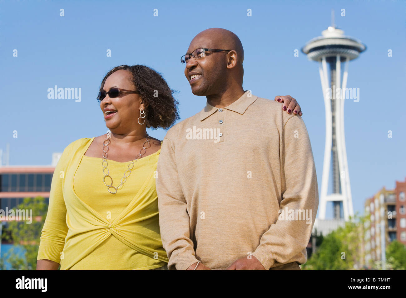 African American couple hugging Stock Photo - Alamy