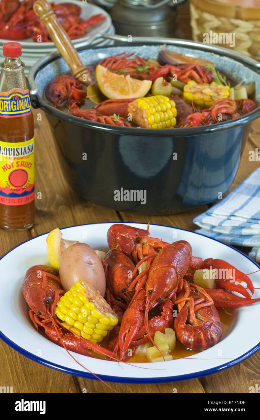 Crawfish Boil Louisiana Food USA Stock Photo - Alamy