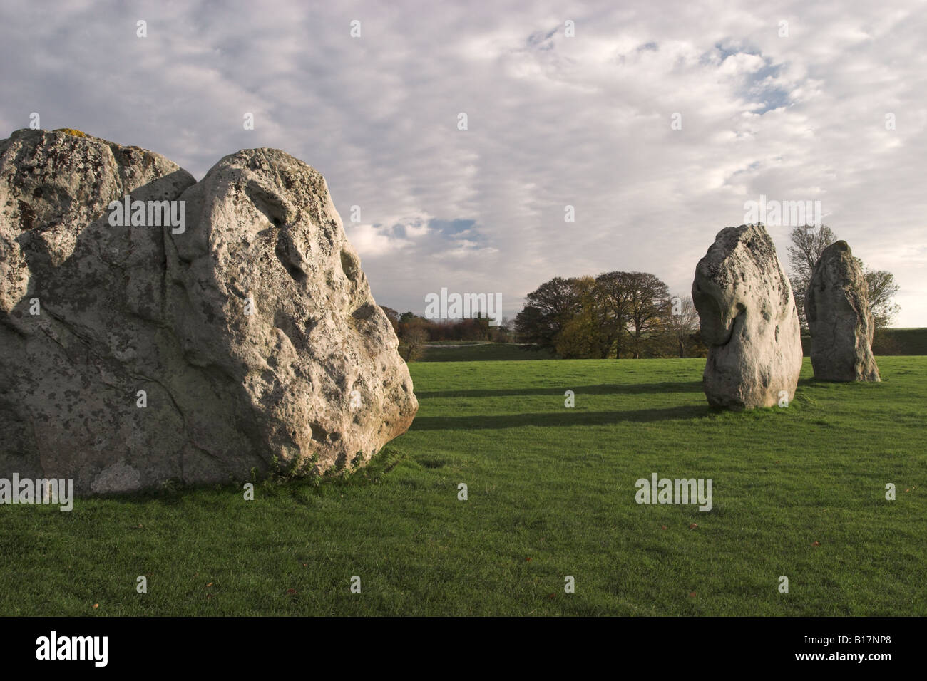 Prehistoric Stones in The Stone Circle, Avebury, Wiltshire, UK Stock ...