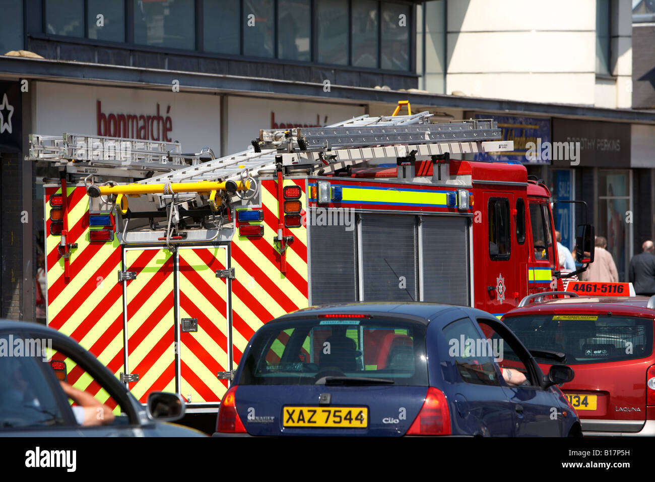northern ireland fire and rescue service vehicle sitting in middle of ...