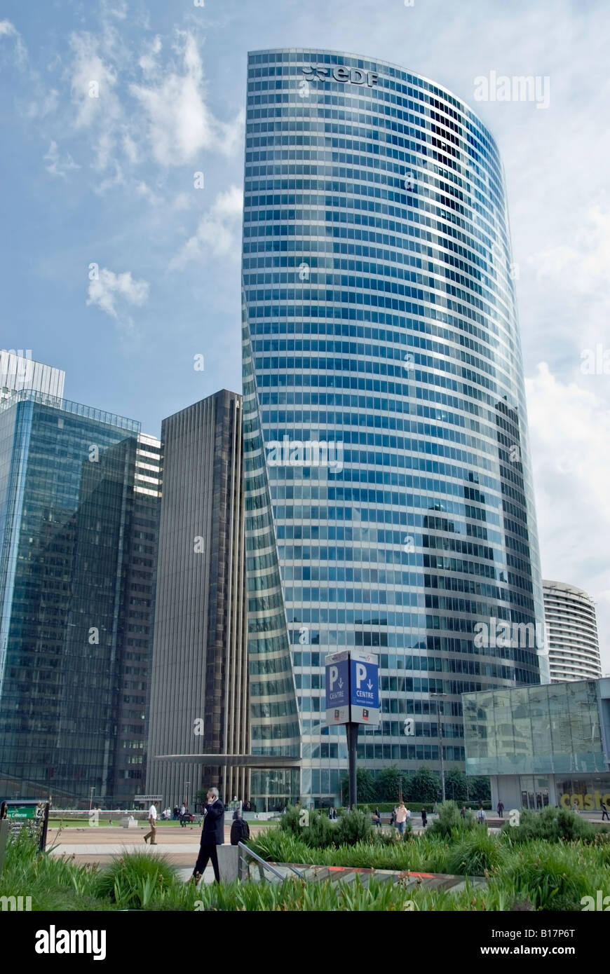 Paris France, Commercial Architecture, Tower Modern Office Buildings La ...
