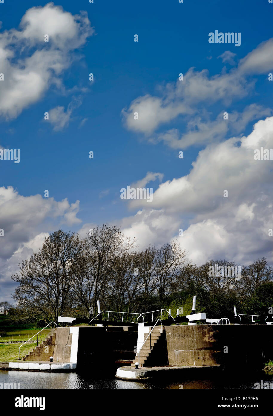 Knowle locks on the grand union canal warwickshire midlands england uk ...