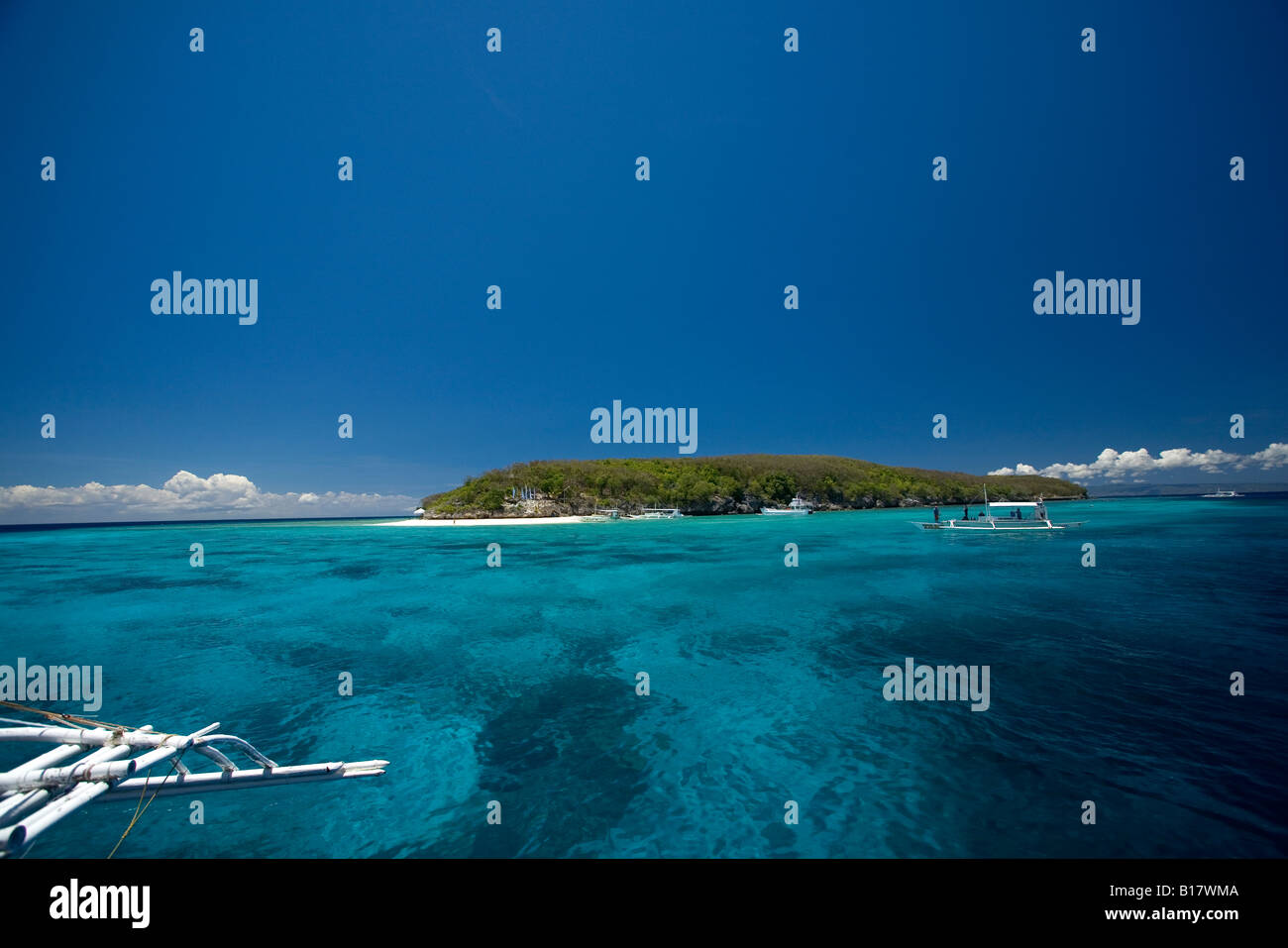 white beach island close to Cabilao Island Central Visayas Philippines ...