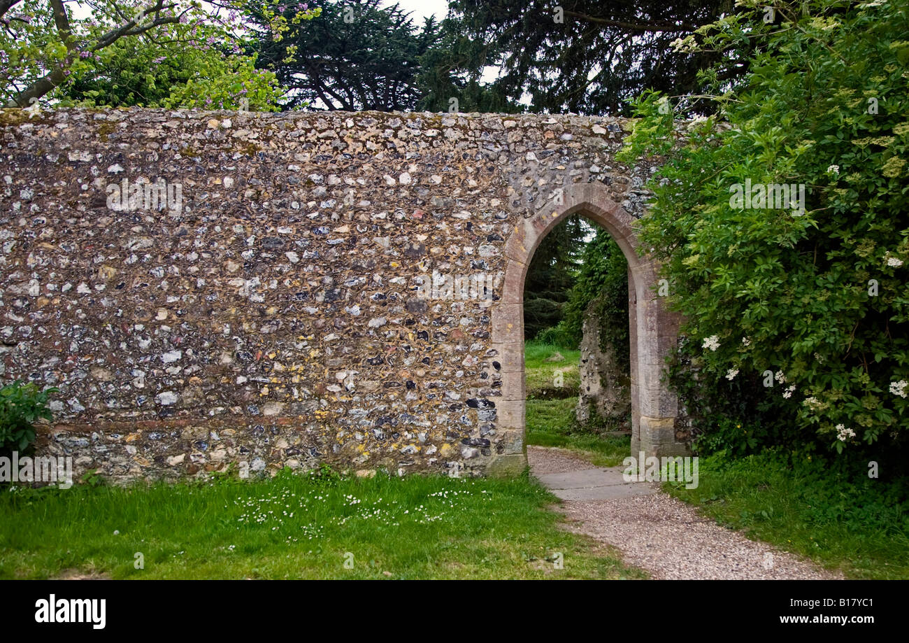 Arched Gateway at Boxgrove Priory, West Sussex, England Stock Photo - Alamy