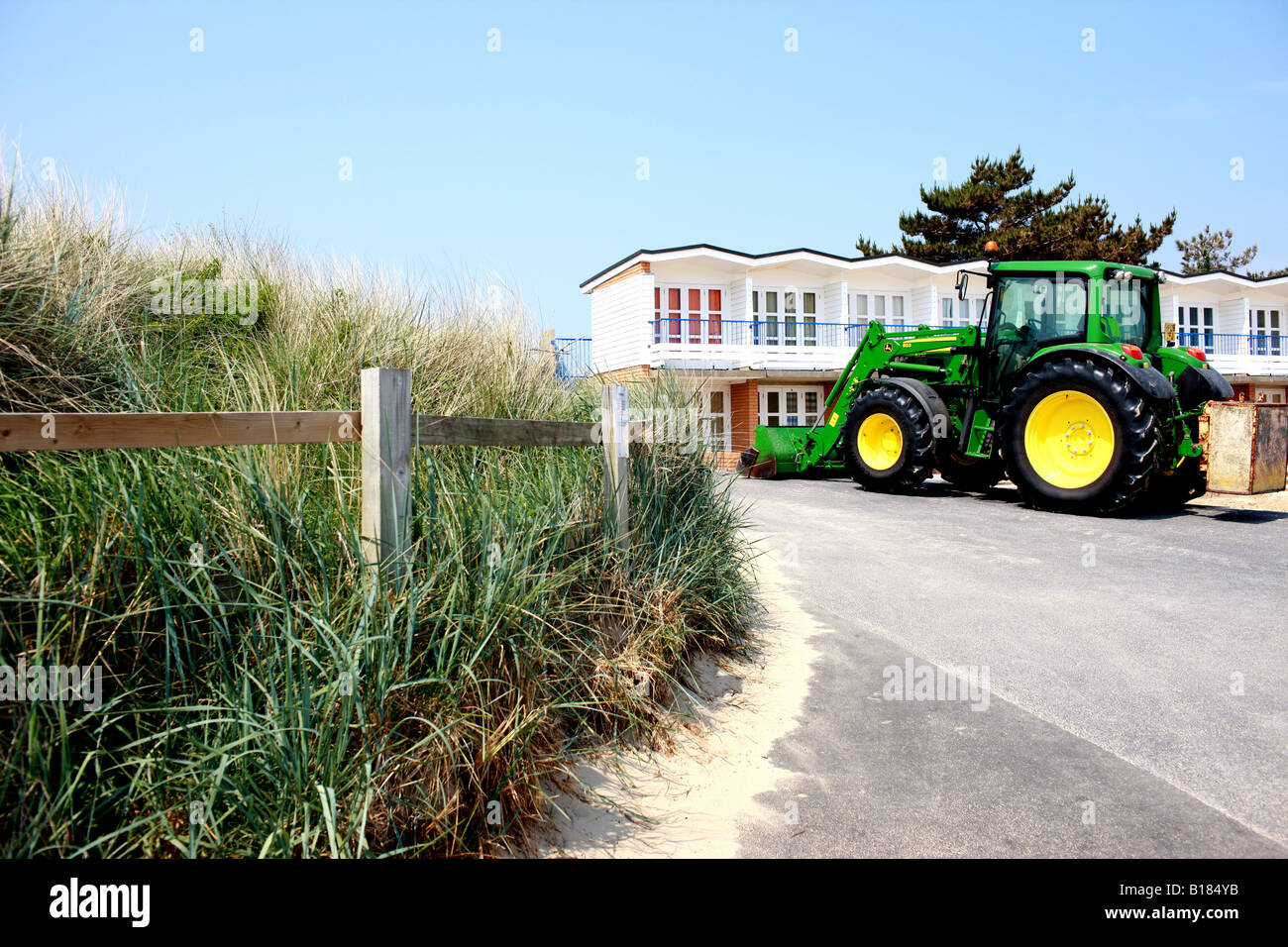Tractor on a Beach Stock Photo - Alamy