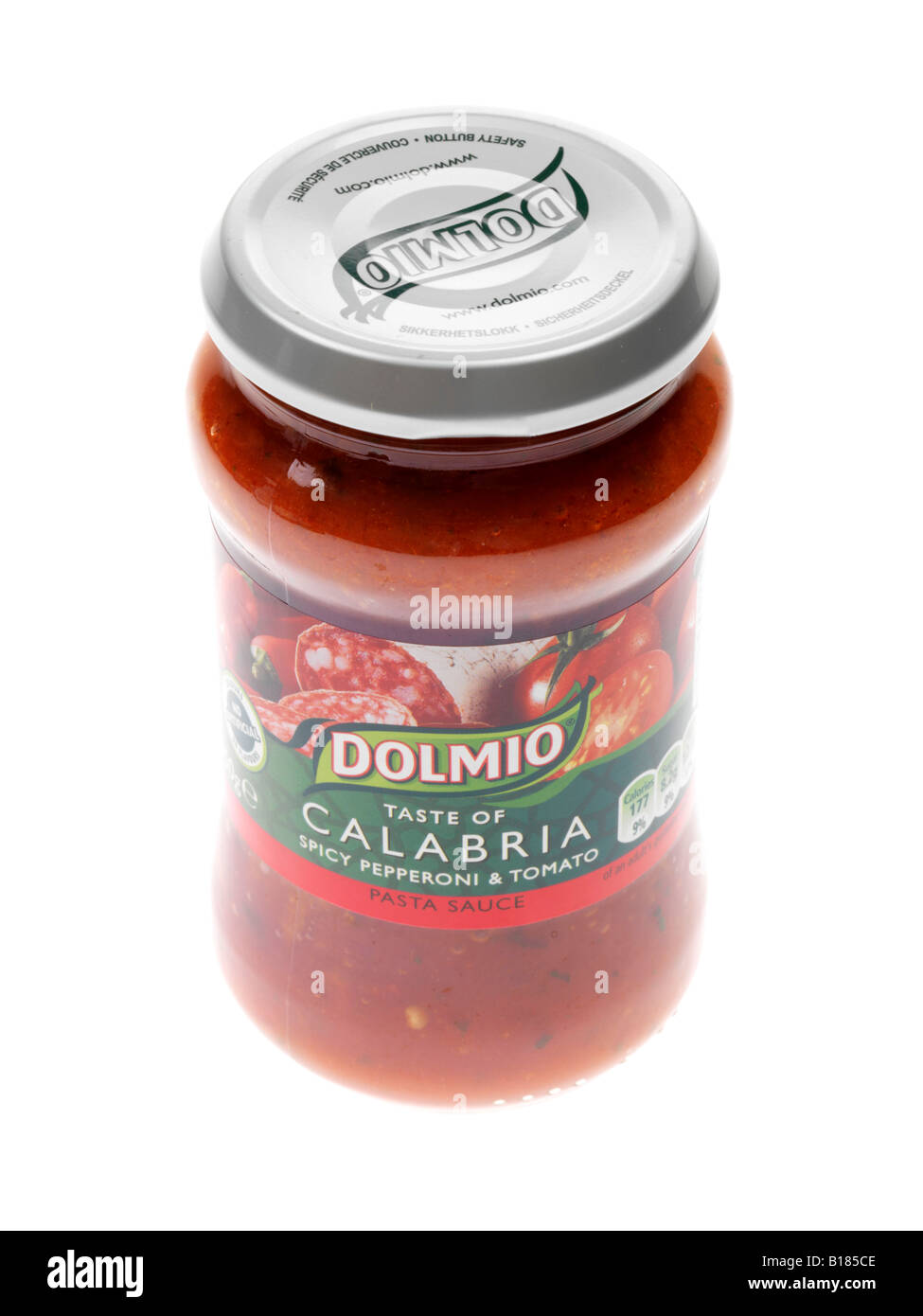 Spicy Pepperoni and Tomato Pasta Sauce Stock Photo - Alamy