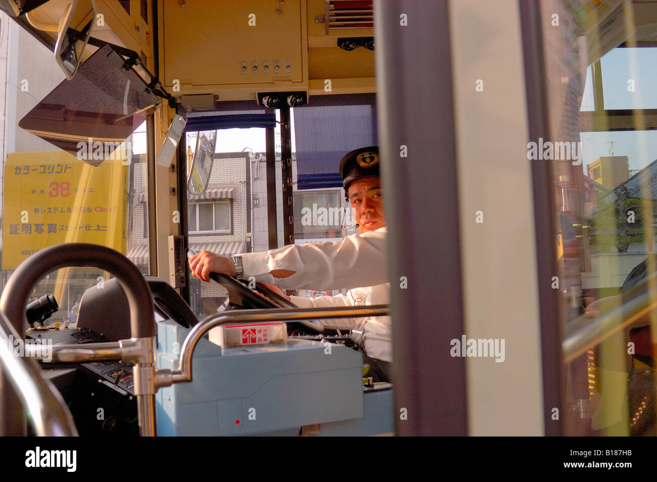 public bus driver Kyoto Japan Stock Photo - Alamy