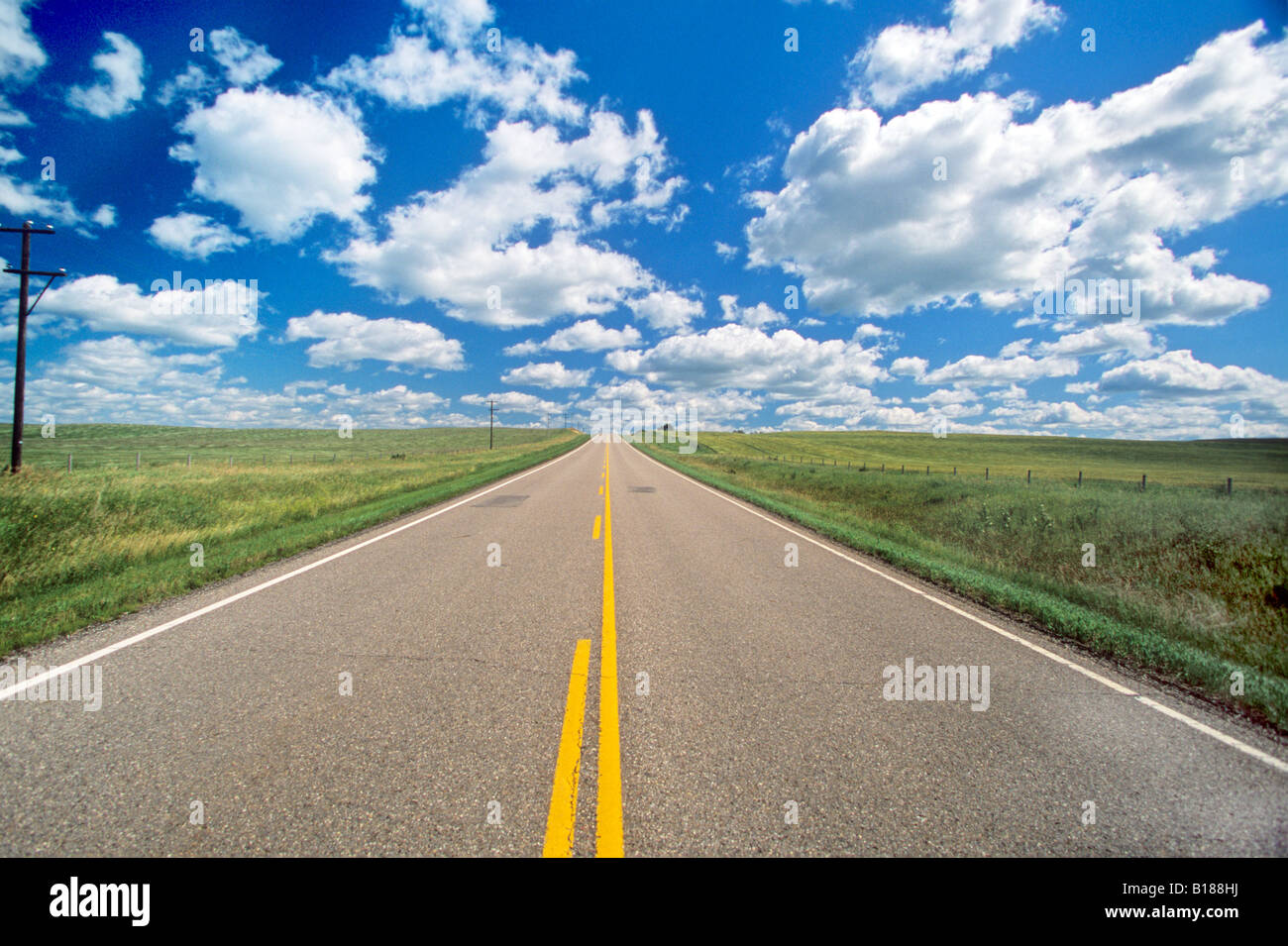 Highway, Myrnam, Alberta, Canada Stock Photo - Alamy
