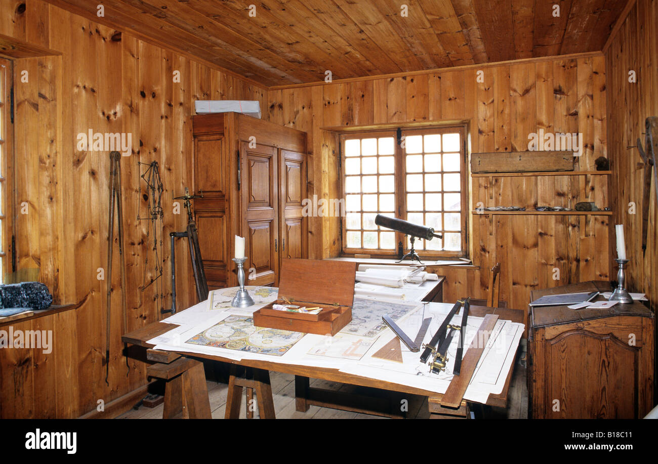 Surveyor, Cartographer, room, Fortress of Louisbourg, National Historic ...