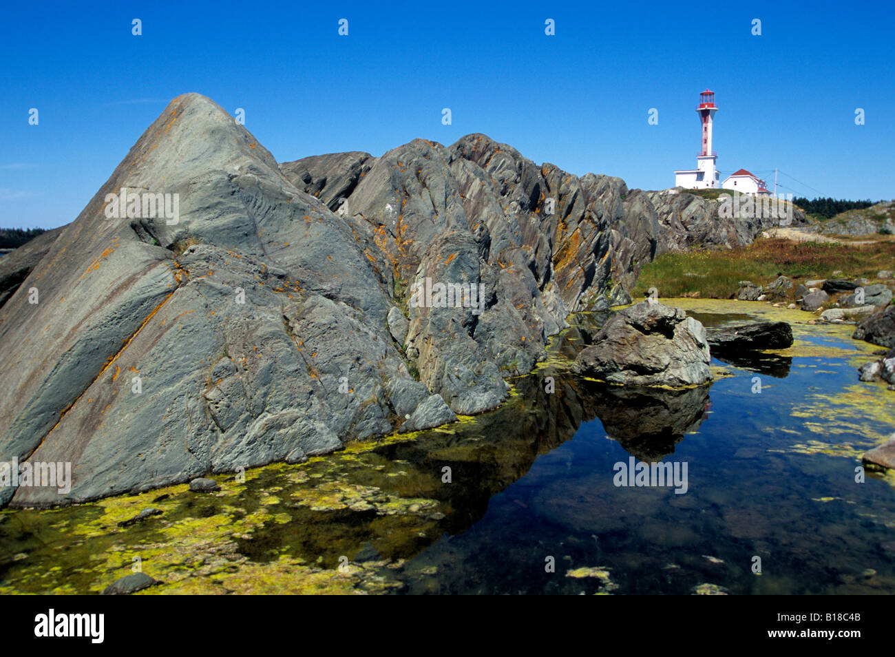 Cape Forchu Lighthouse, Yarmouth, Nova Scotia, Canada Stock Photo - Alamy