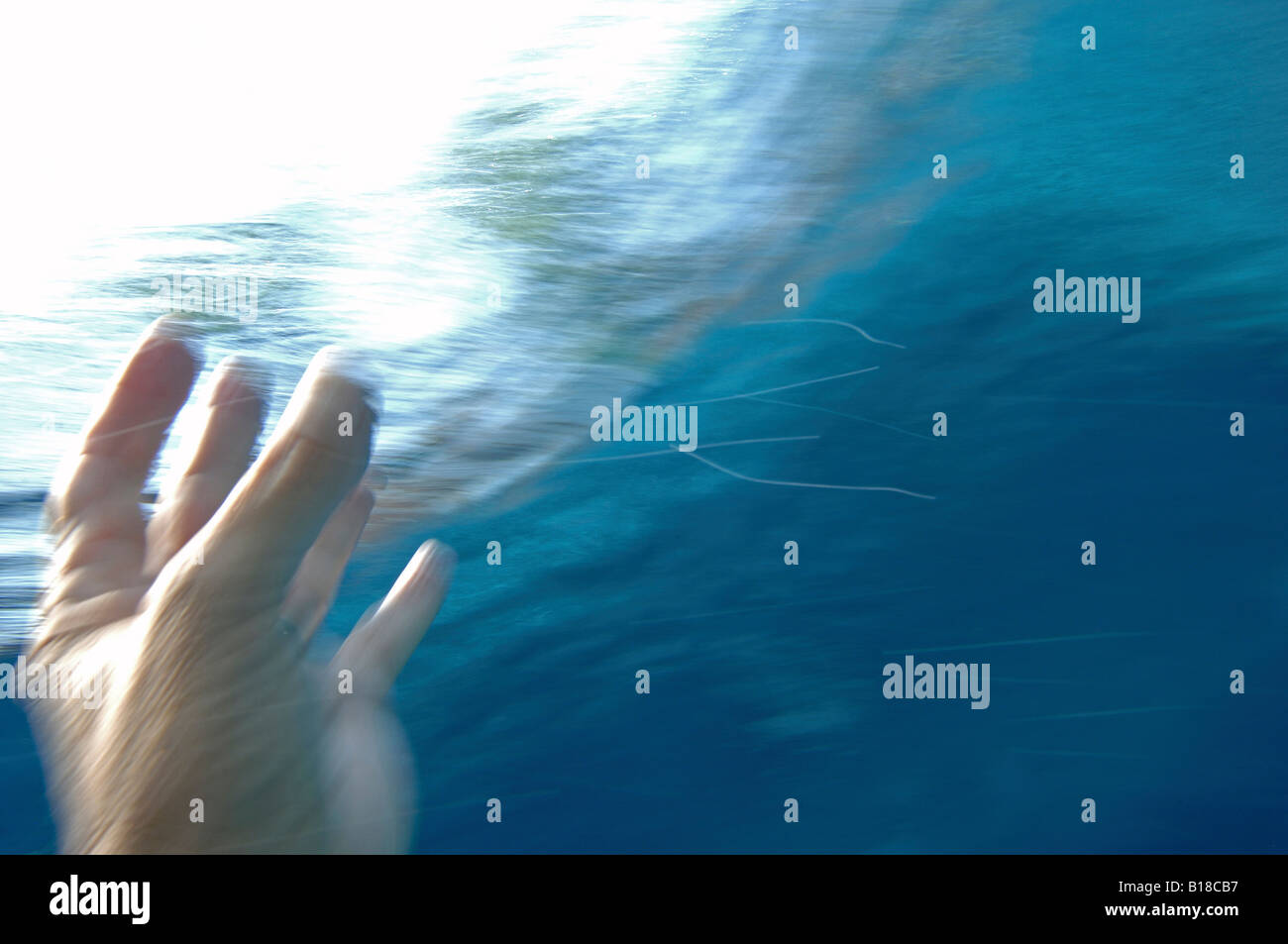 diver during emergency ascent Stock Photo - Alamy