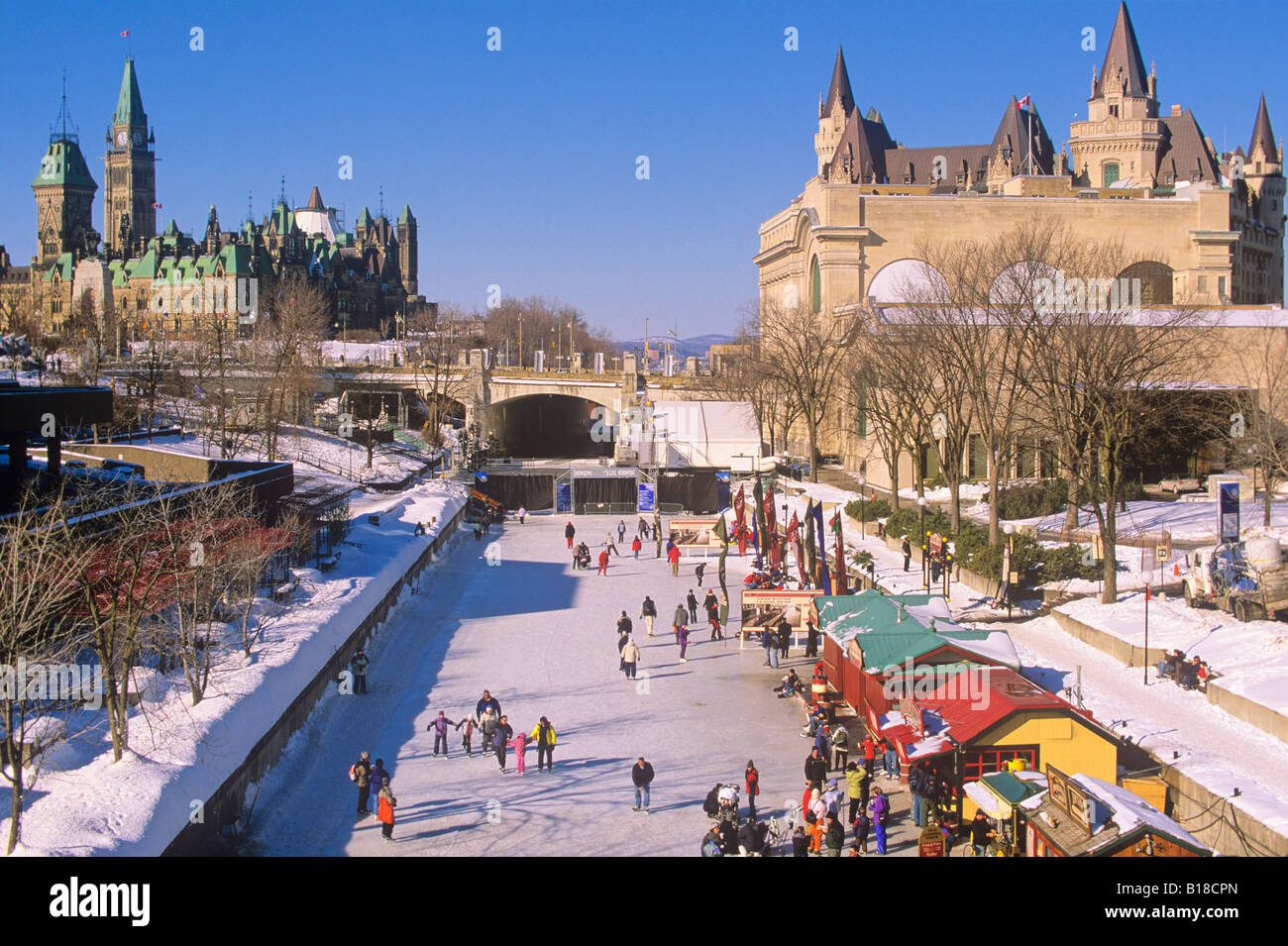 Canada Ontario Province Ottawa Winterlude High Resolution Stock ...