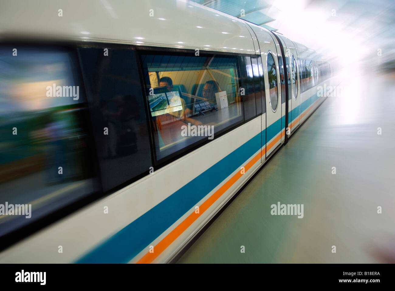 China, Magnetically levitated (Maglev) train Stock Photo - Alamy