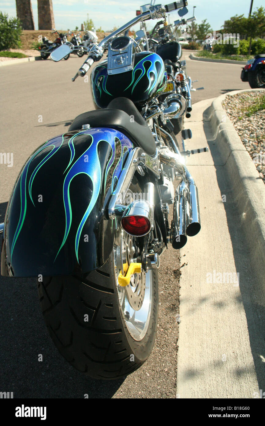 Harley Davidson Motorcycles on display at weekend rally Stock Photo - Alamy
