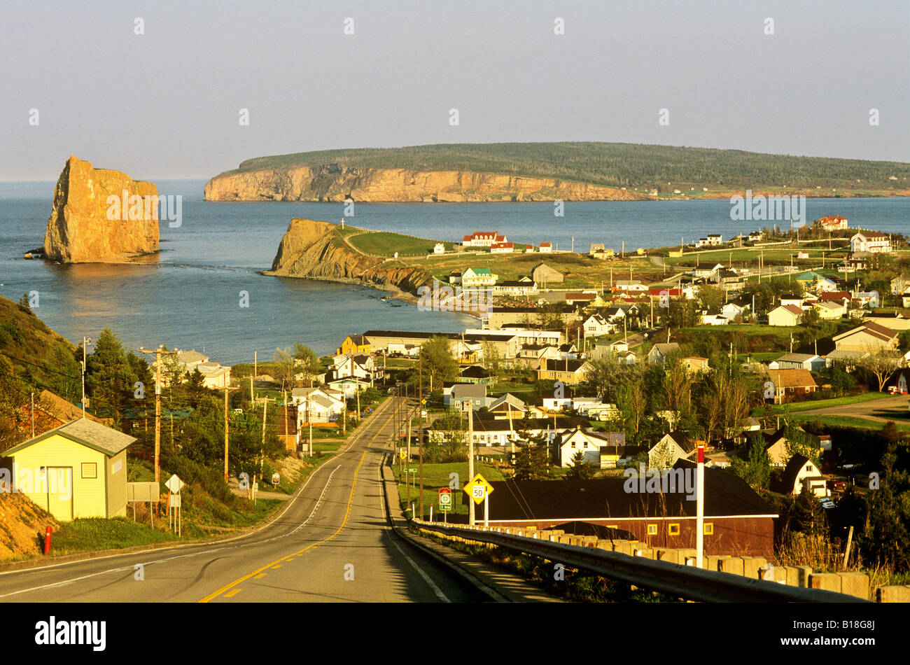 Percé Rock, Perce, Gaspe Peninsula, Quebec, Canada Stock Photo - Alamy