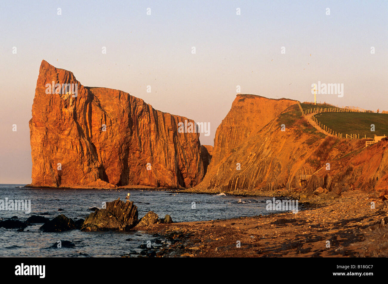 Perce Rock, Perce, Gaspe Peninsula, Quebec, Canada Stock Photo - Alamy