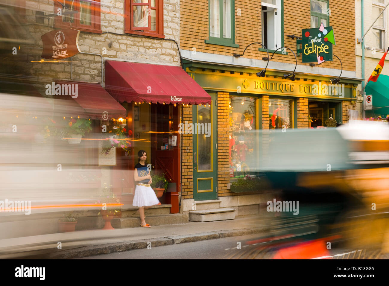 Rue Saint-Louis, Quebec City, Quebec, Canada Stock Photo - Alamy