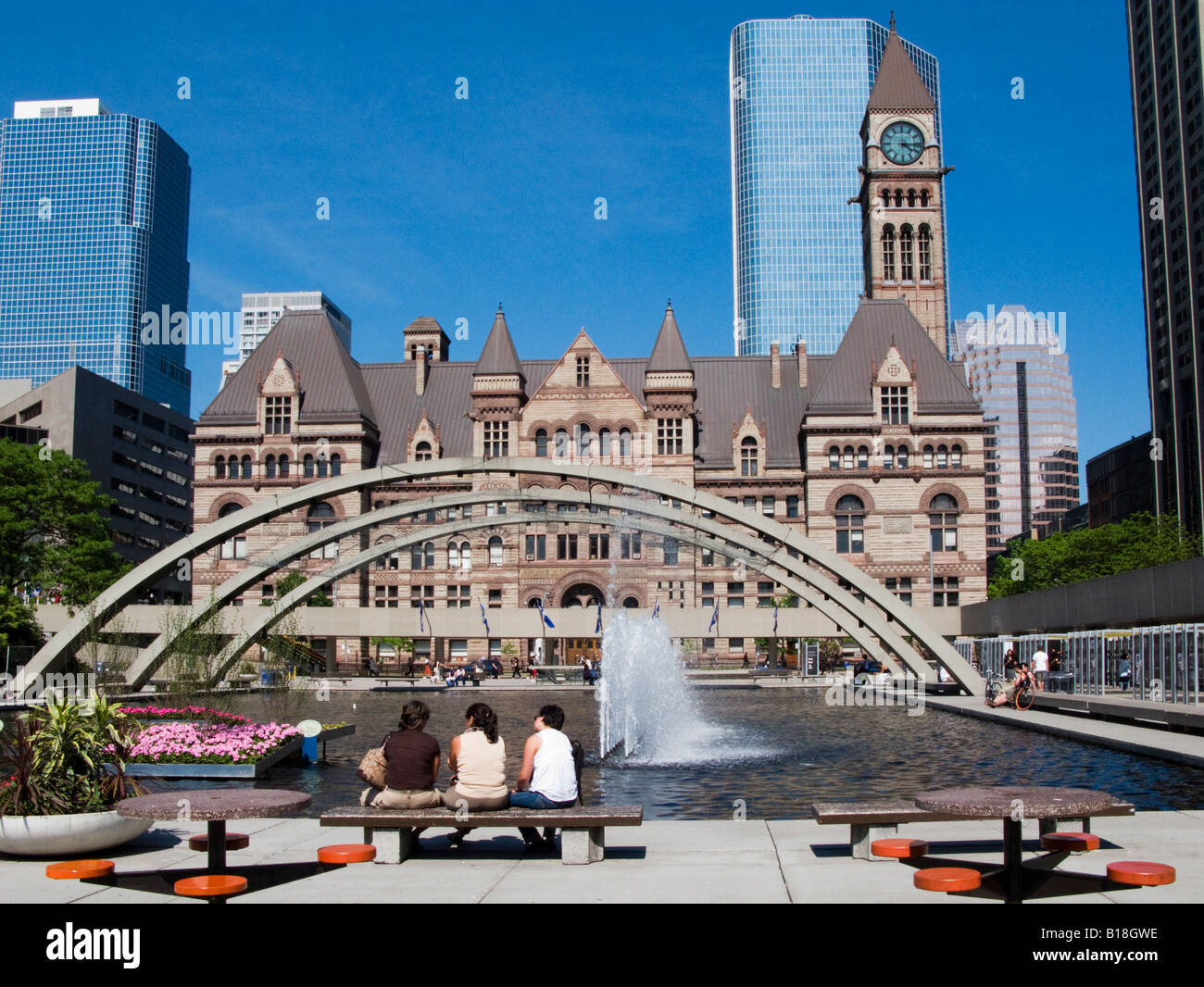 Old City Hall and Nathan Philips Square Toronto Stock Photo - Alamy