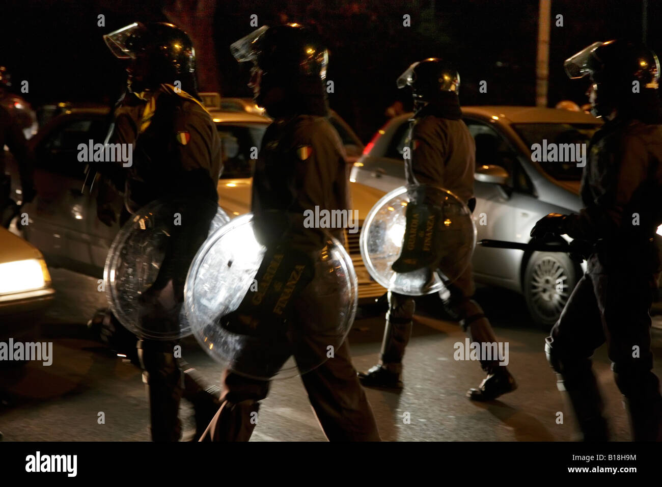 Italian riot police Stock Photo - Alamy
